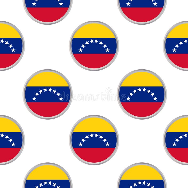 Seamless Pattern from the Circles the Flag of Venezuela. Stock ...