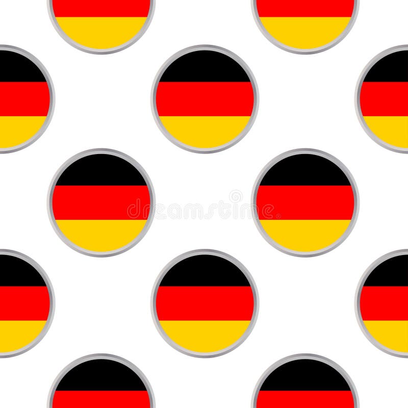 Seamless Pattern from the Circles with Germany Flag Stock Vector ...