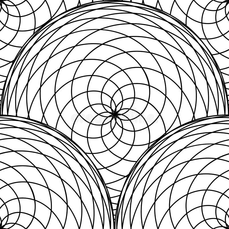 Spirograph Pattern Complicated Line Texture. Blank Light Background ...
