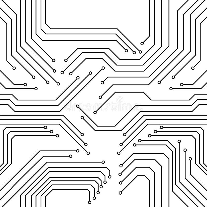 Circuitry Pattern Circle Stock Illustrations – 159 Circuitry Pattern ...