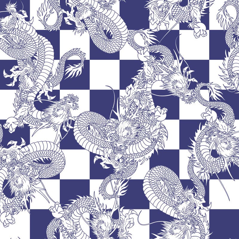 Dragon Repeat Stock Illustrations – 4,337 Dragon Repeat Stock ...