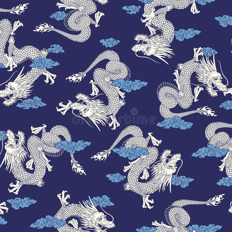 Dragon Repeat Stock Illustrations – 4,337 Dragon Repeat Stock ...
