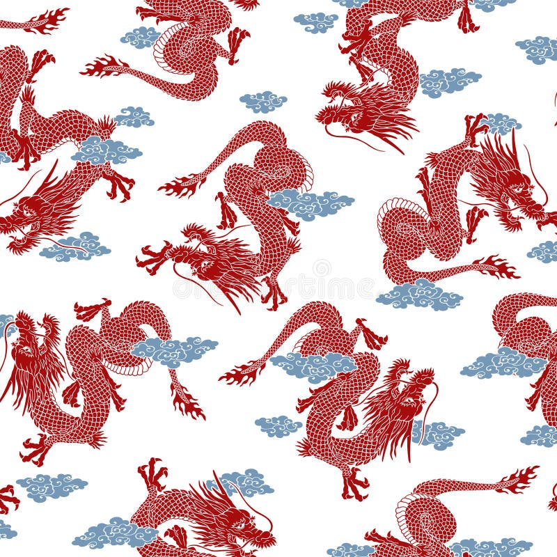 Dragon Repeat Stock Illustrations – 4,337 Dragon Repeat Stock ...