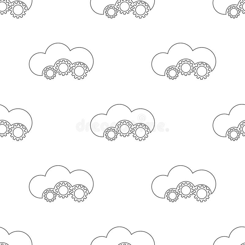 White Paper Gear Cloud Vector Stock Illustrations – 344 White Paper ...