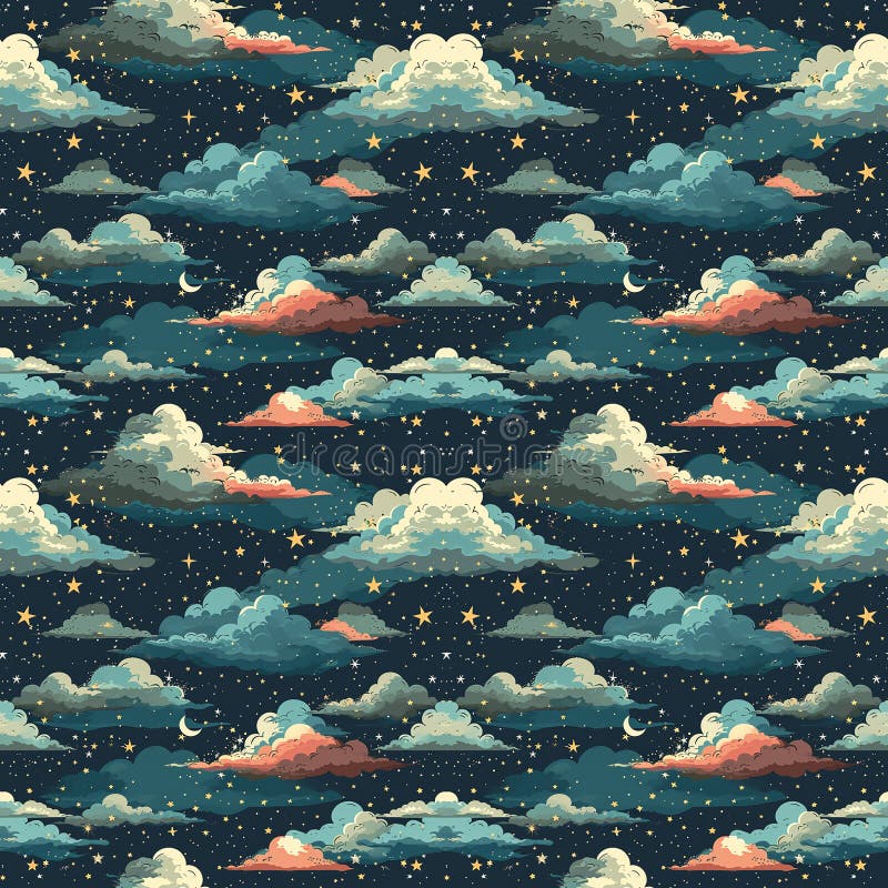 Night Sky Pattern Fabric Stock Illustrations – 14,647 Night Sky Pattern ...