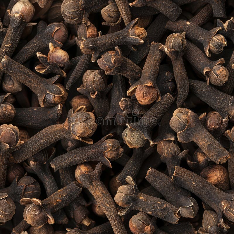 Seamless Pattern, Clove Spice, Aromatic Culinary, Flavor Ingredient ...