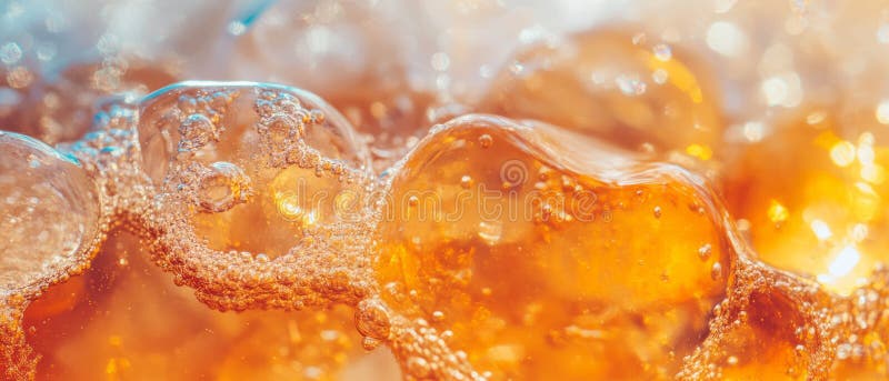 Seamless Pattern of Club Soda with Large Bubbles Creating a Refreshing and Sparkling Effect ...