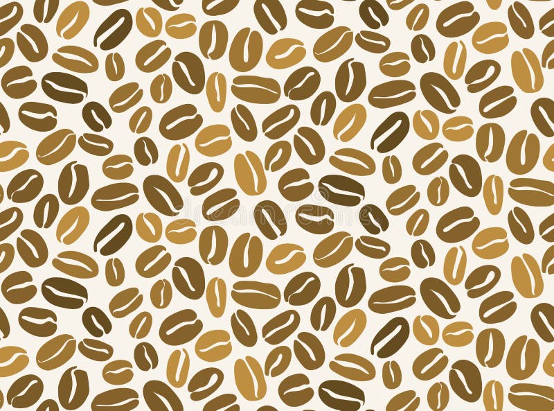 Coffee beans pattern stock illustration. Illustration of pattern ...