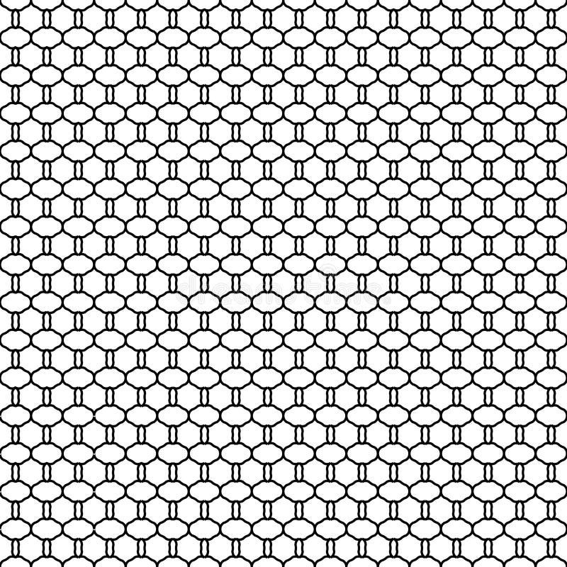 Seamless Pattern Cog Shape Outline Style, Vector Illustration Stock ...