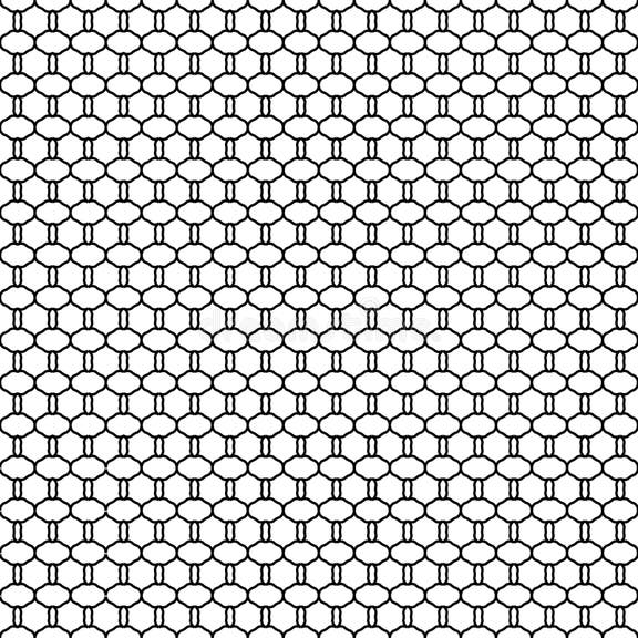 Seamless Pattern Cog Shape Outline Style, Vector Illustration Stock ...