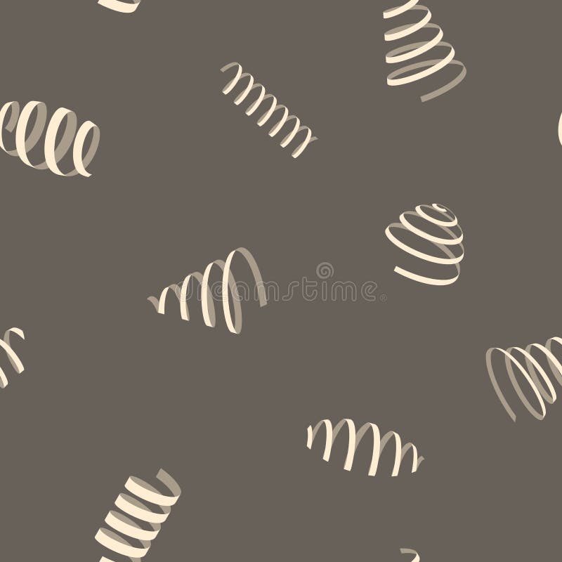 Seamless Pattern with Coil Springs Stock Vector - Illustration of ...