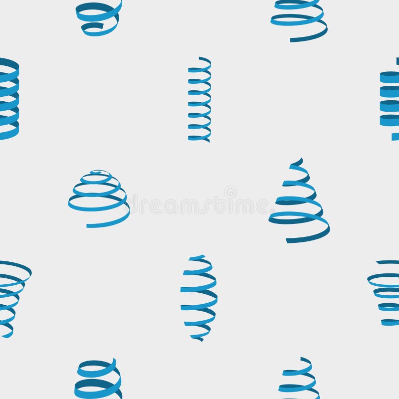 Seamless Pattern with Coil Springs Stock Vector - Illustration of ...