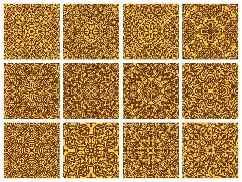 Seamless Pattern Collection Stock Vector - Illustration of backdrop ...