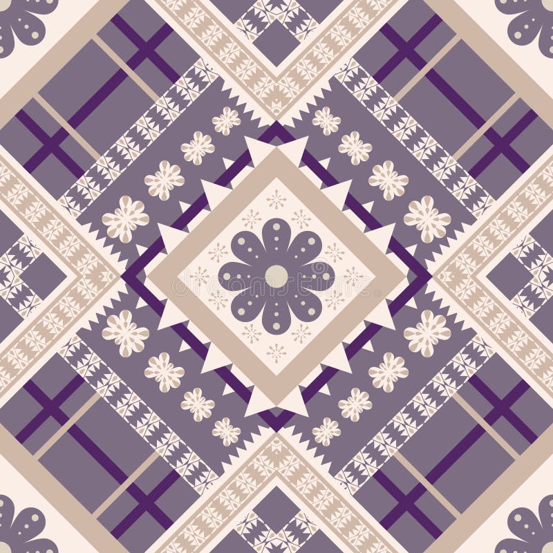 Pattern on Color Background, Traditional Design, Ethnic, Geometric ...