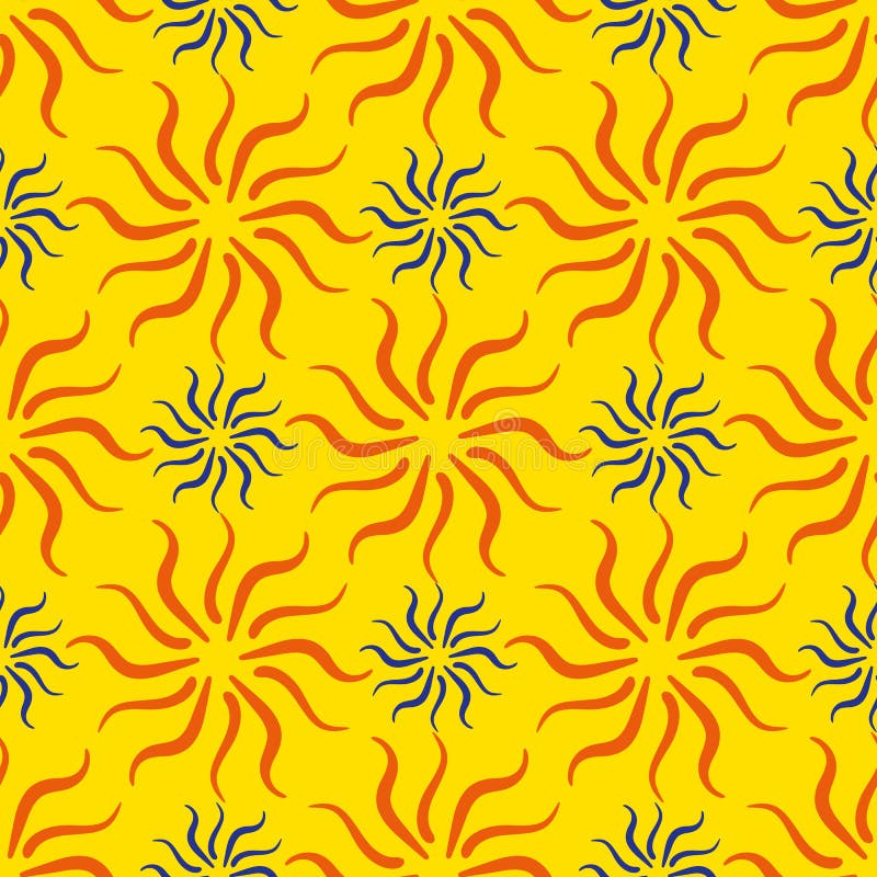 Seamless Pattern Color Calligraphy Line Stock Vector - Illustration of ...