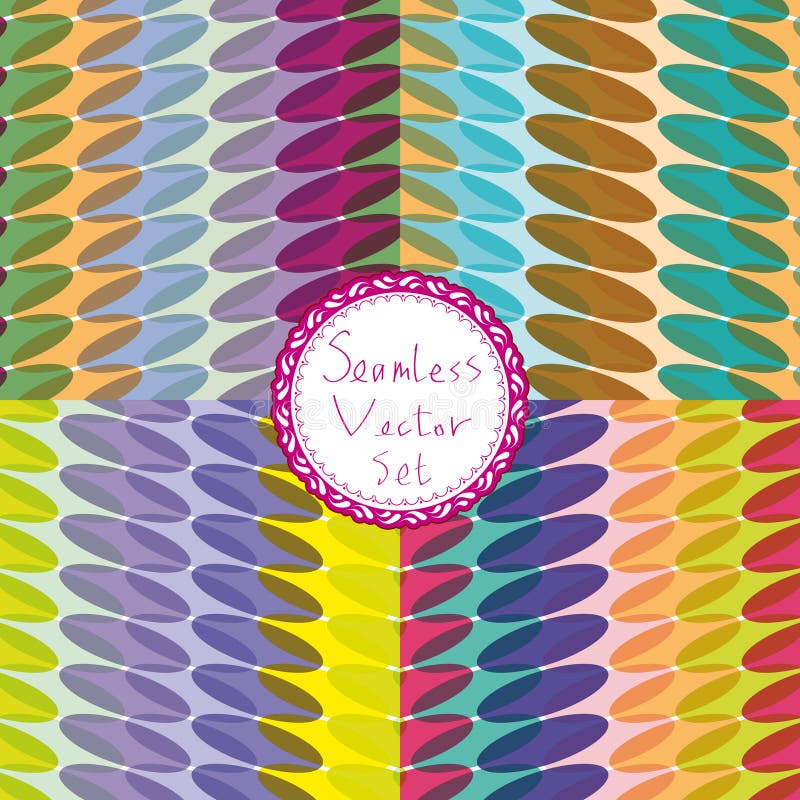 Seamless Pattern with Color Ovals for Design, Pattern Stock Vector ...