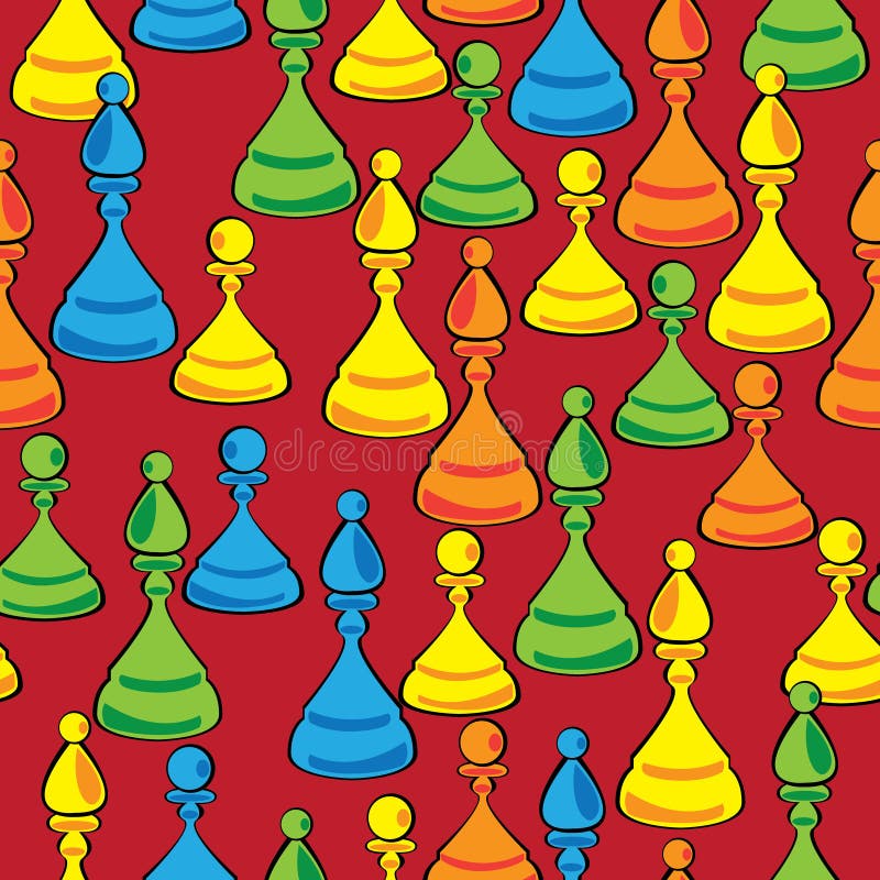 Colored Chess. Colored Chess in the Colors of the Rainbow or the LGBT ...