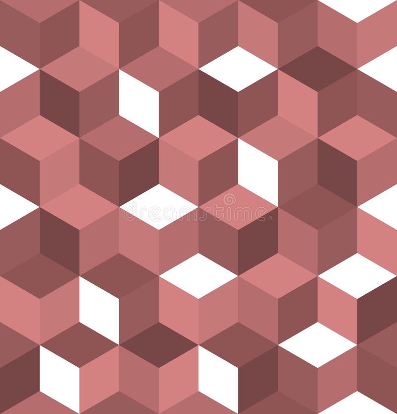Seamless Pattern Of Colored Cubes Endless Multicolored Cubic Background Stock Vector