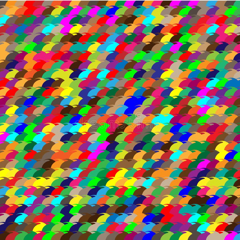 Seamless Pattern of Colored Geometric Shapes Stock Illustration ...