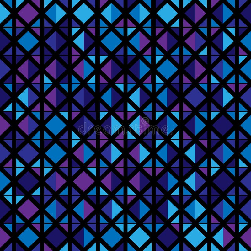 Seamless Pattern of Colored Geometric Shapes Stock Illustration ...
