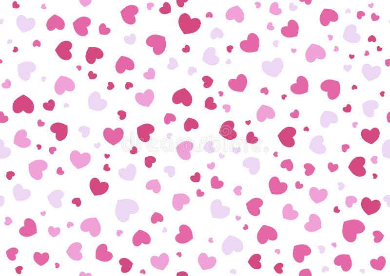 Seamless Pattern with Colored Hearts. Template for Textures, Textiles ...