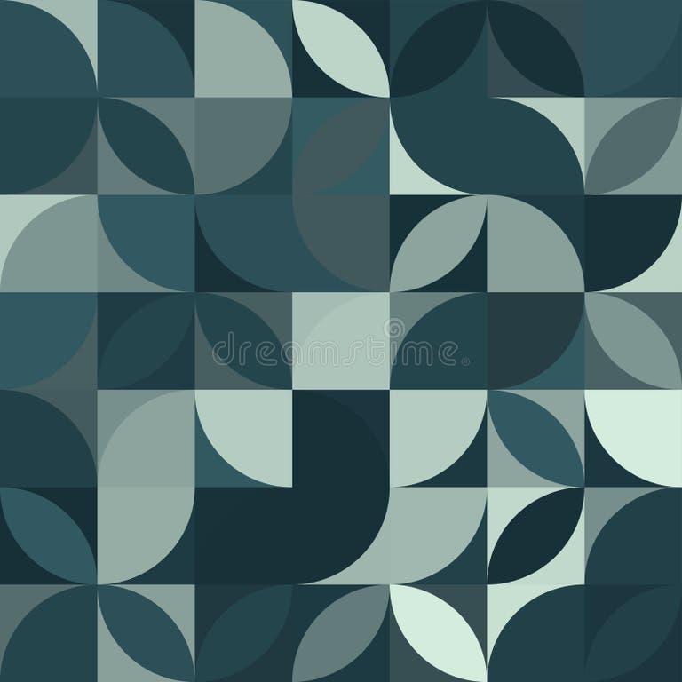 Seamless Pattern with Colored Quarter Circles. Abstract Pattern Design ...