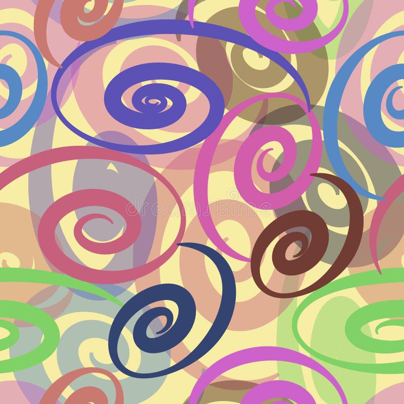 Seamless Pattern with Colored Ribbons Stock Vector - Illustration of ...