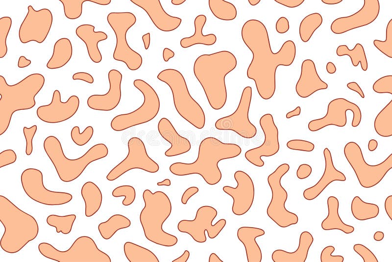 Seamless Pattern of Colored Spots of Organic Liquid. Abstract Spots ...