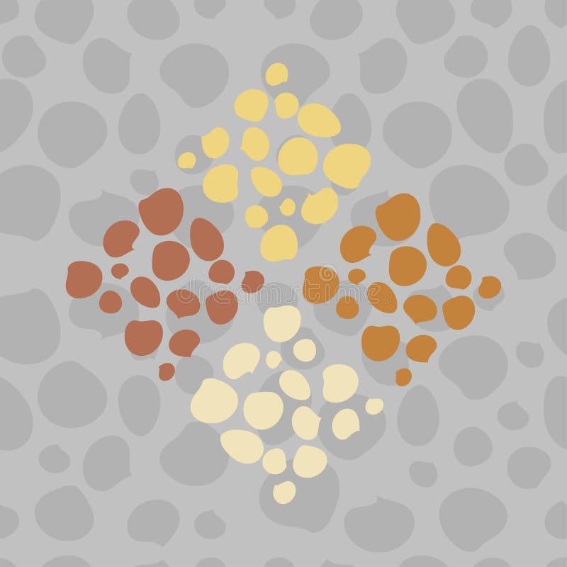 Seamless Pattern of Colored Spots of Various Shapes and Geometric ...