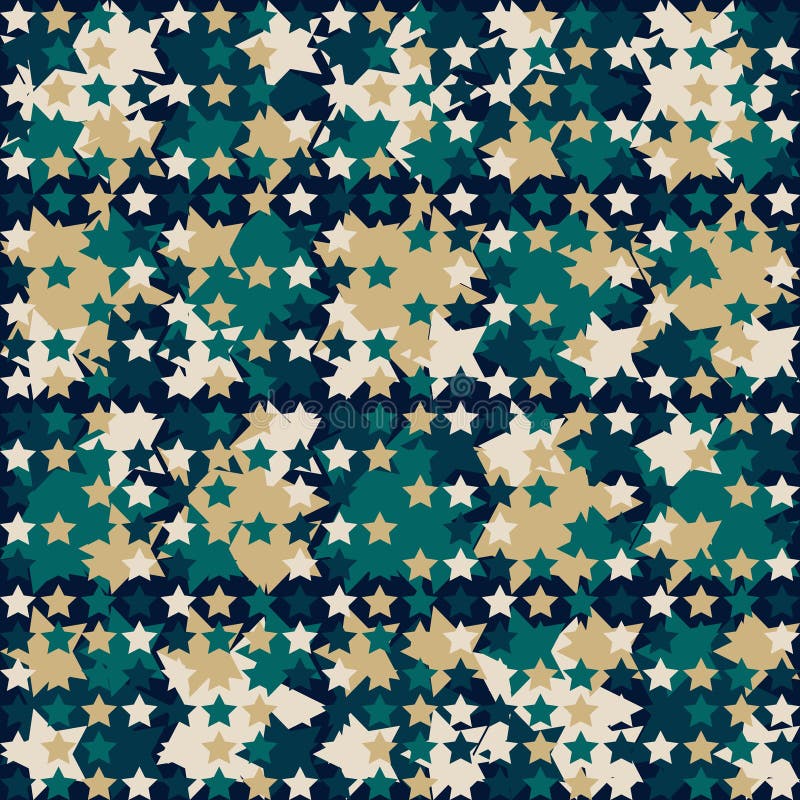 Seamless Pattern with Colored Stars Stock Vector - Illustration of ...