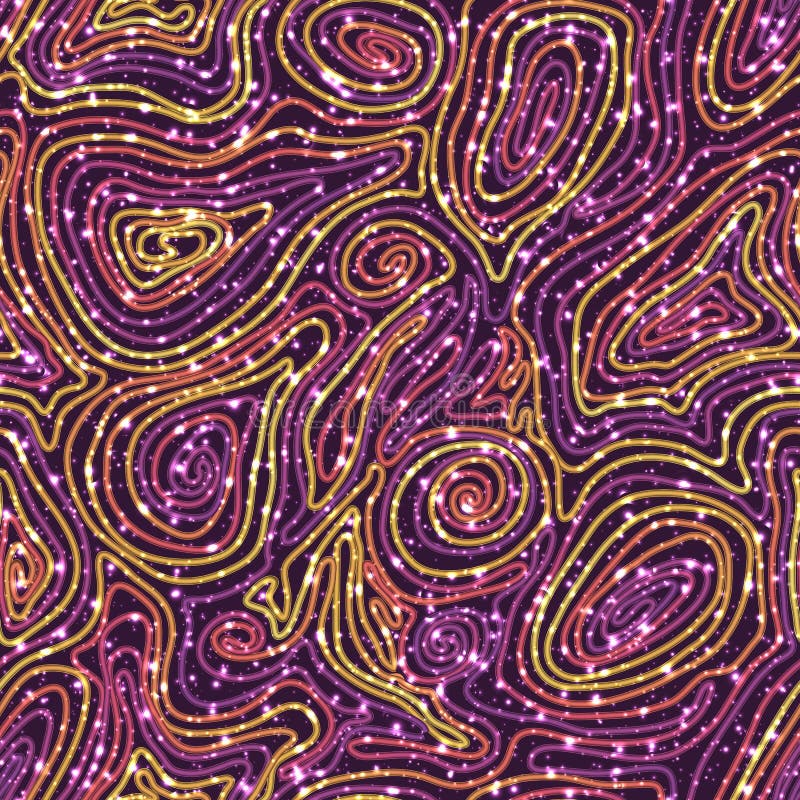 Seamless Pattern with Colored Threads Stock Illustration - Illustration ...