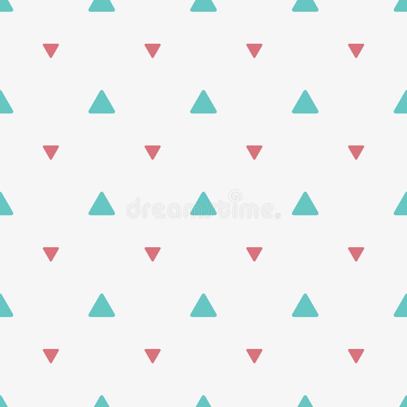Seamless Pattern with Colored Triangles. Geometric Print. Vector ...