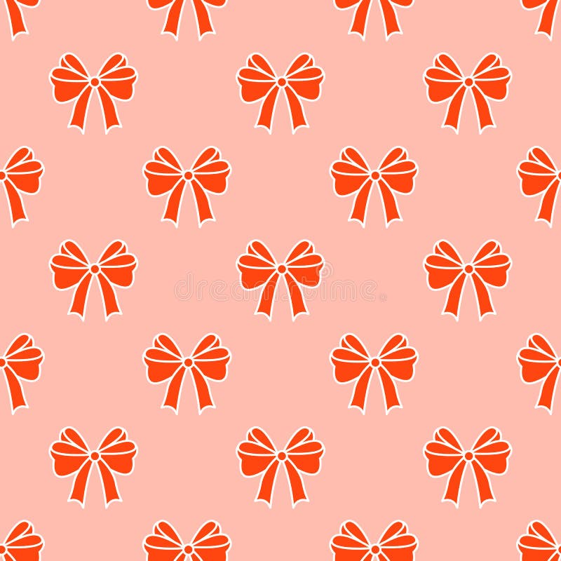 Seamless Pattern, Colorful Bows. Festive Background for Greetings. Flat ...