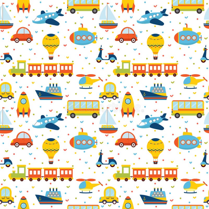 Seamless Cartoon Background Stock Illustrations – 609,442 Seamless ...