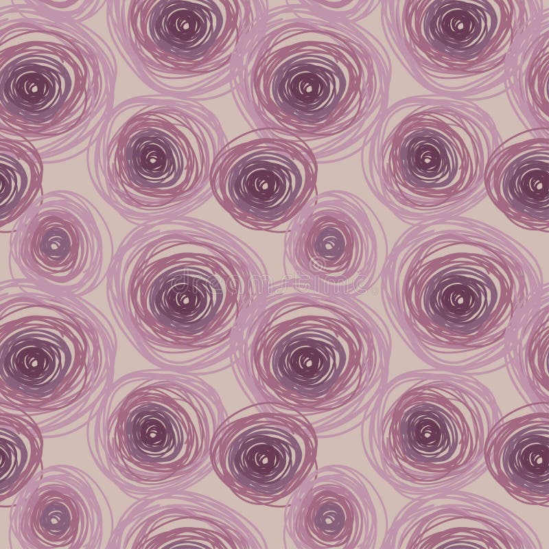 Seamless Pattern with Colorful Circles, Lilac Colors Stock Vector ...