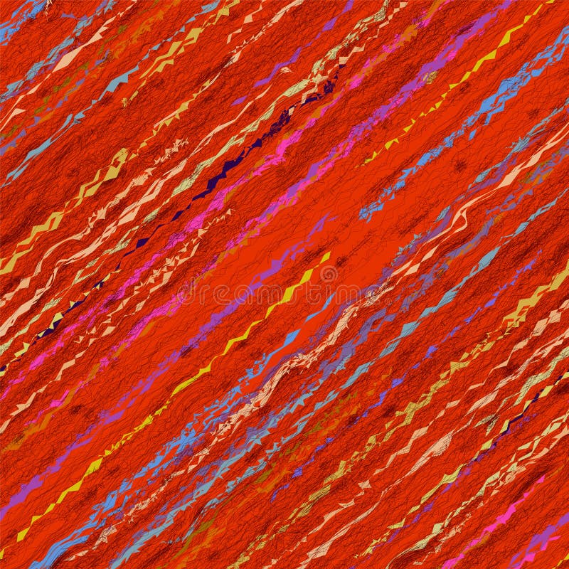 Set of Colorful Diagonal Seamless Pattern with Grunge Striped Square ...