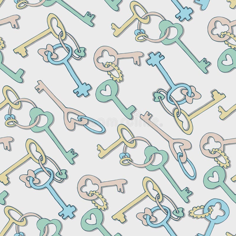 Cartoon Keys Colorful Stock Illustrations – 607 Cartoon Keys Colorful ...