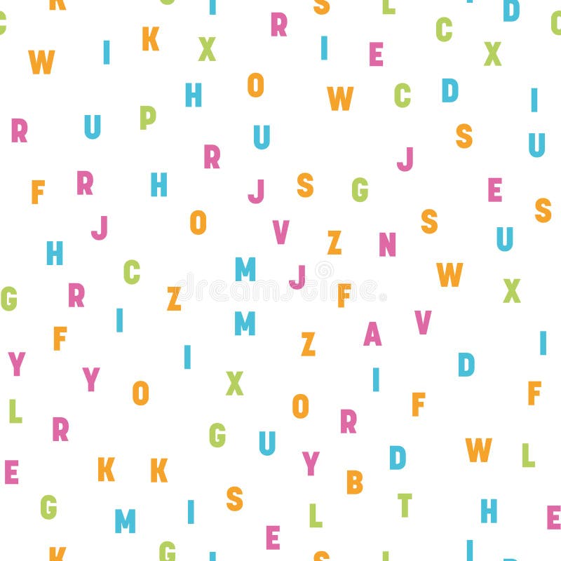 Random Letters Seamless Pattern Stock Illustrations – 446 Random ...