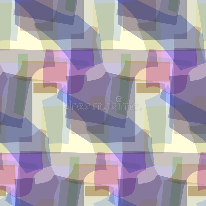Seamless Pattern of Colorful Patterns To Sew. Sewing Abstract ...