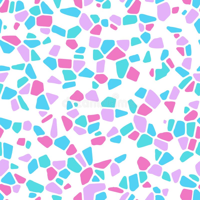Seamless Pattern with Colorful Polygons - Vector Illustration Stock ...