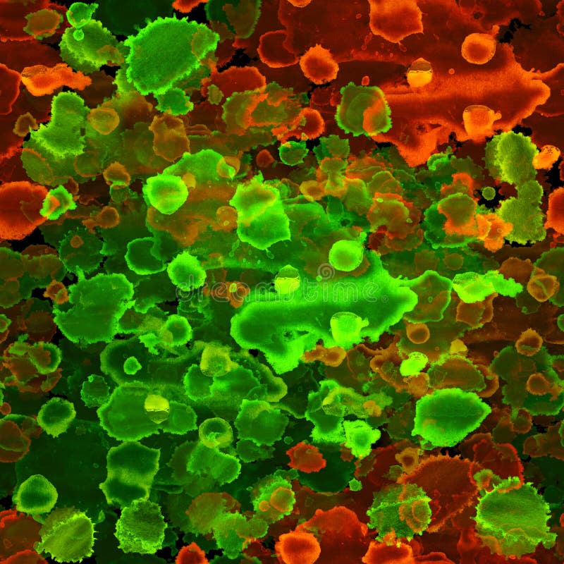 Seamless Pattern with Colorful Splatter. Acid Colors. Stock ...