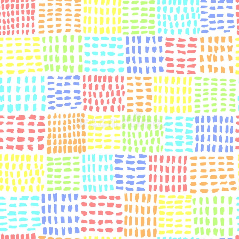 Seamless Pattern of Colorful Spots in Rainbow Colors Stock Illustration ...