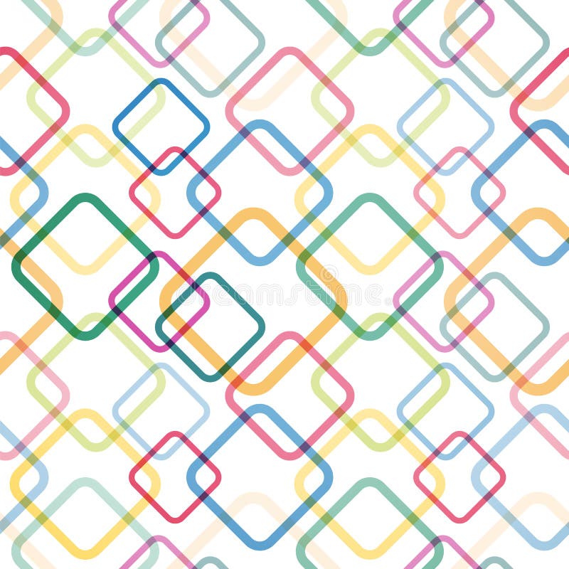 Retro Colorful Squares (Vector Stock Vector - Illustration of kitsch ...