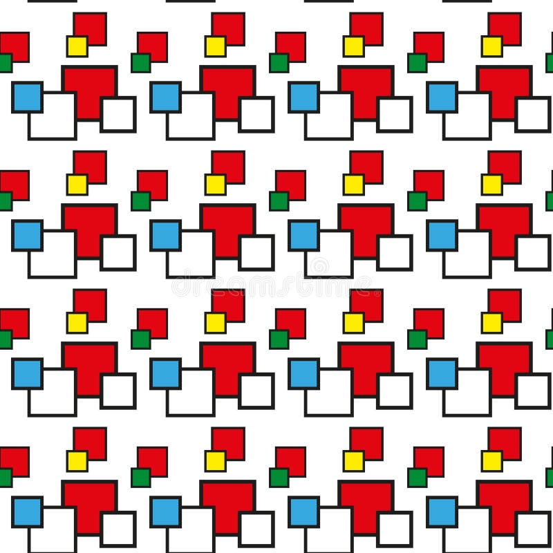 Colorful Background of Colored Squares of Different Colors Stock Vector ...