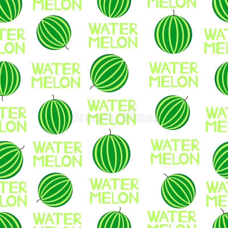 Seamless Pattern with Colorful Watermelons and Words Watermelon. Stock ... Seamless Pattern with Colorful Watermelons and Words Watermelon. Stock ...