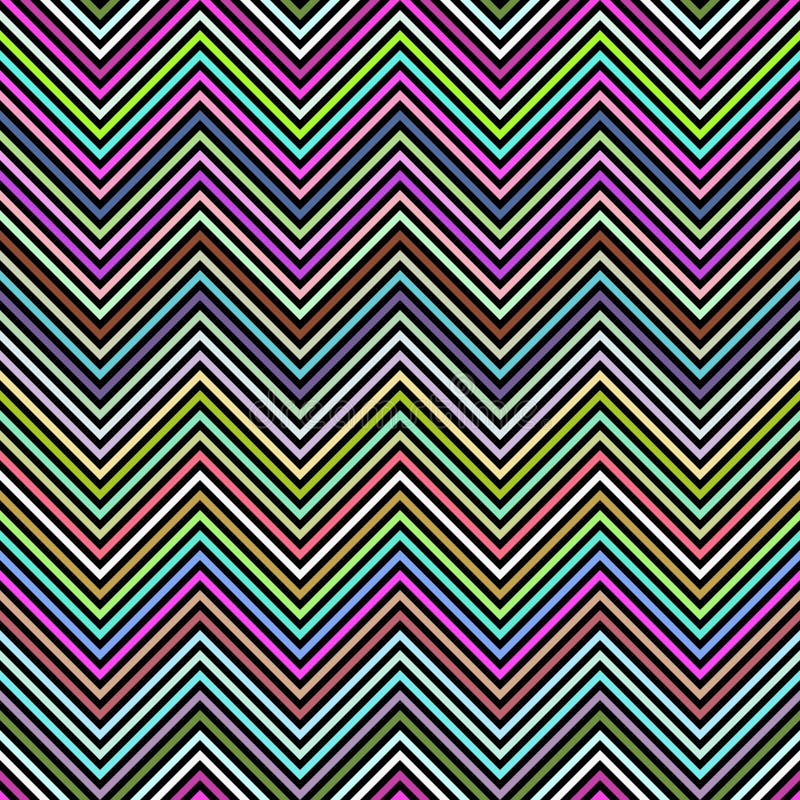 Set of Colorful Zigzag Lines, Borders, Shapes Stock Vector ...