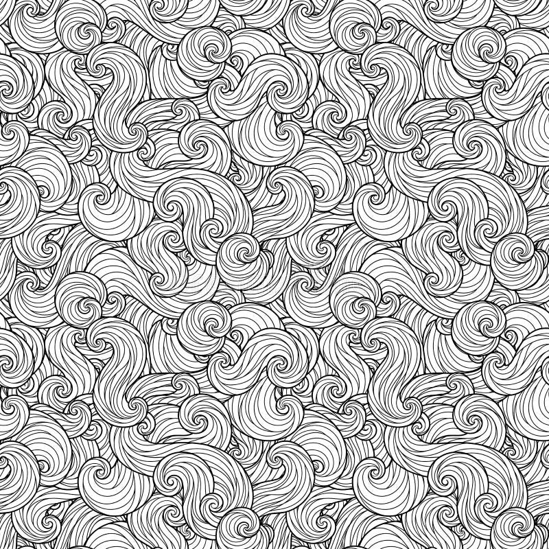 Seamless Pattern for Coloring Book. Stock Vector - Illustration of ...