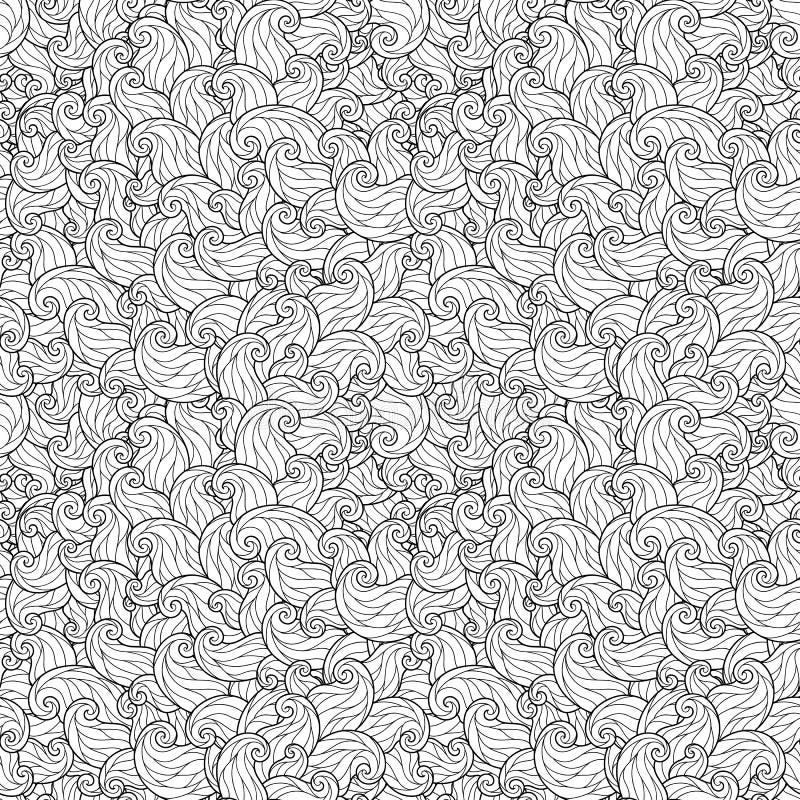 Pattern for Coloring Book. Seamless Decorative Background Stock Vector ...