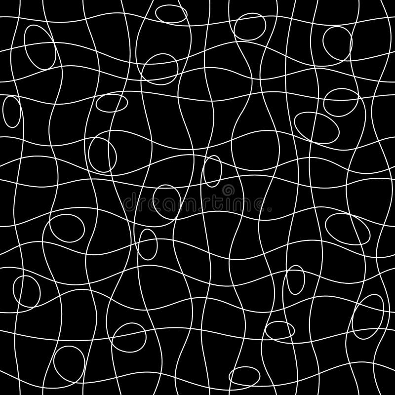 Seamless Pattern Comprised of a Beautiful Curve, Stock Vector ...