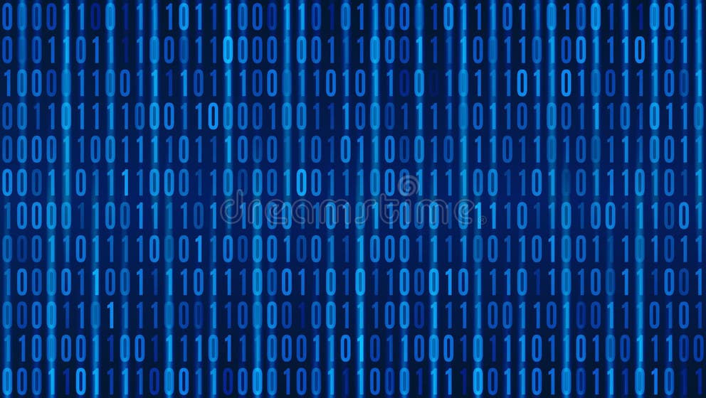 Seamless Pattern. Computer Background Numbers 1,0. Binary Digital Code. Binary Code on a Solid ...